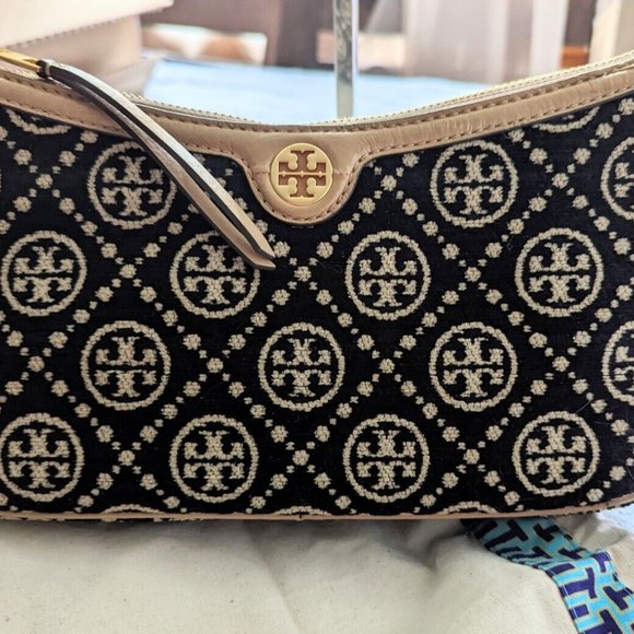 Tory Burch | Bags | Tory Burch T Monogram Chenille Studio | Poshmark